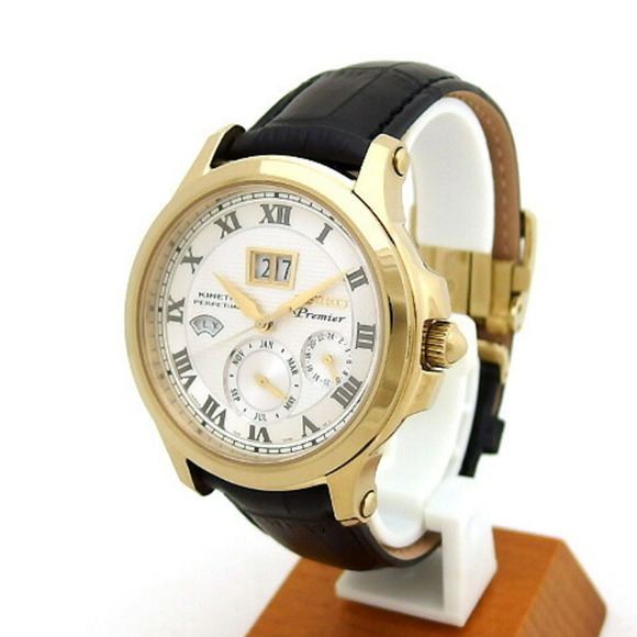 Seiko | Accessories | Seiko Premier Kinetic Perpetual Auto Quartz Wrist ...